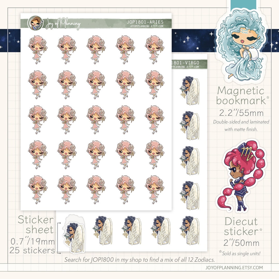 Astrology Stickers / Zodiac Signs Planner Stickers / Planner Stickers ...