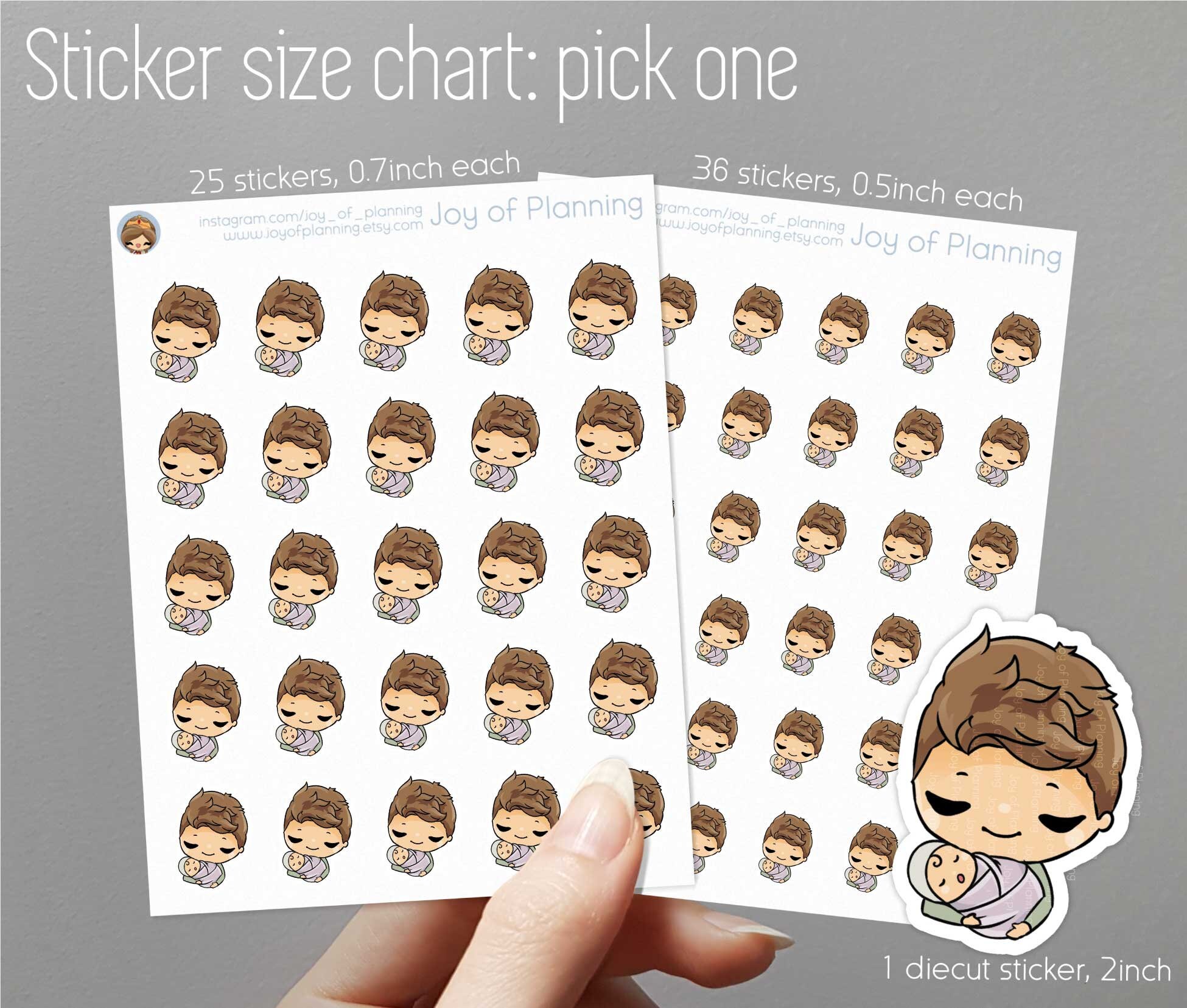Dad stickers / Parent stickers / Baby stickers / Planner | Etsy