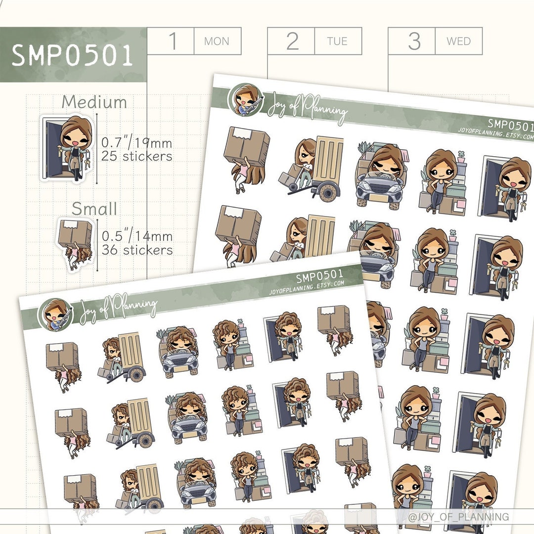 Moving Stickers / Home Sweet Home Stickers / Buying a House Planner ...