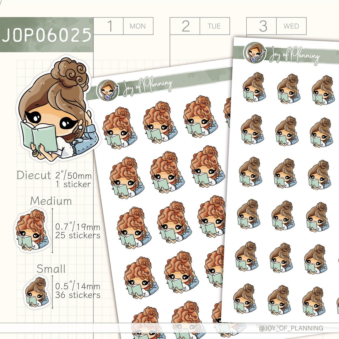 Library Stickers / Book Stickers / Reading Stickers / Planner Stickers ...