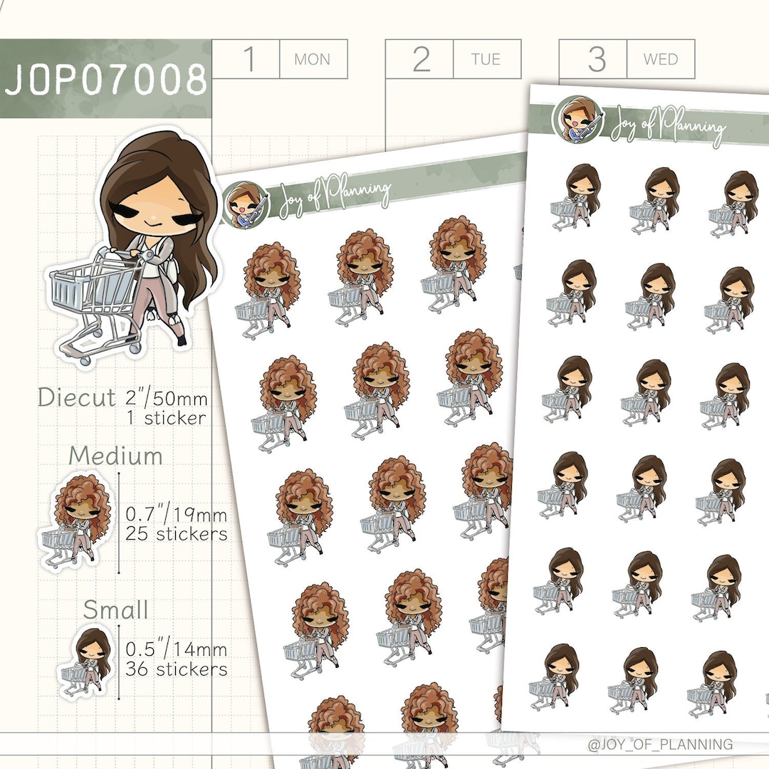 Groceries Stickers / House Chores Stickers / Cleaning up Stickers ...