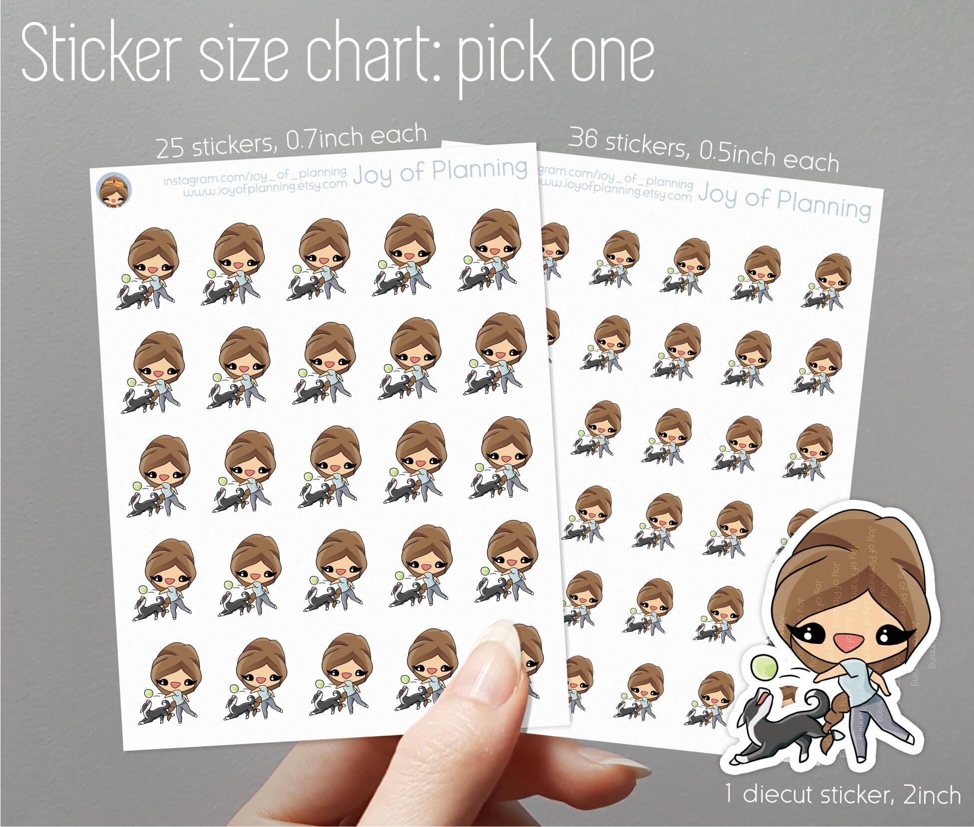 Dog Play Time Stickers / Dog Stickers / Planner Stickers / - Etsy