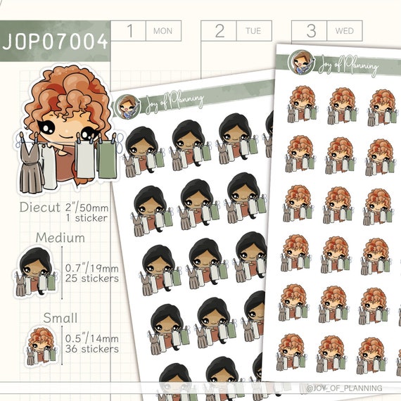 Laundry Stickers / House Chores Stickers / Cleaning up | Etsy