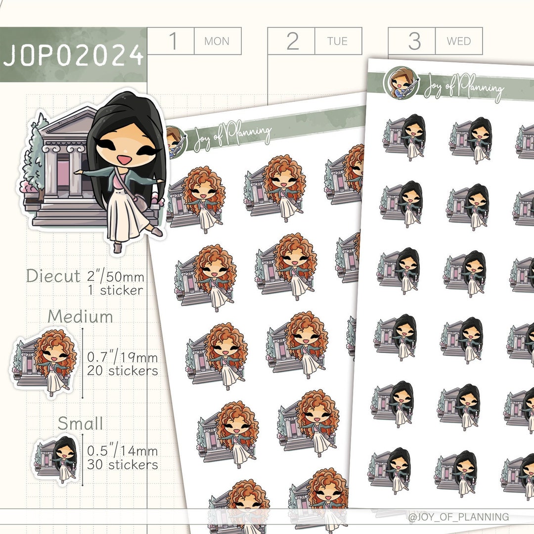 Museum Stickers / Museum Visit Planner / Art Stickers / Art Planer ...