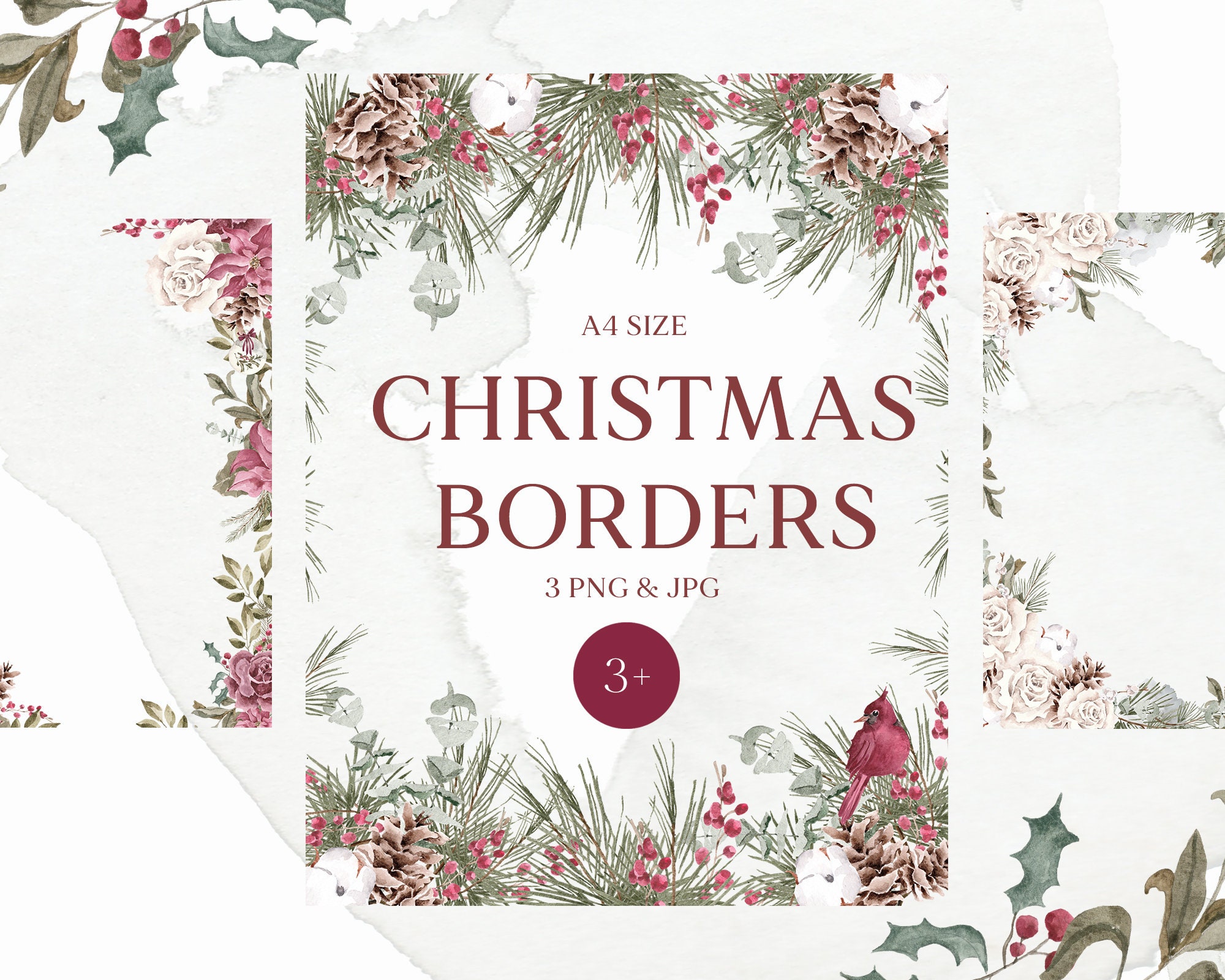 Winter Holiday Border Clip Art