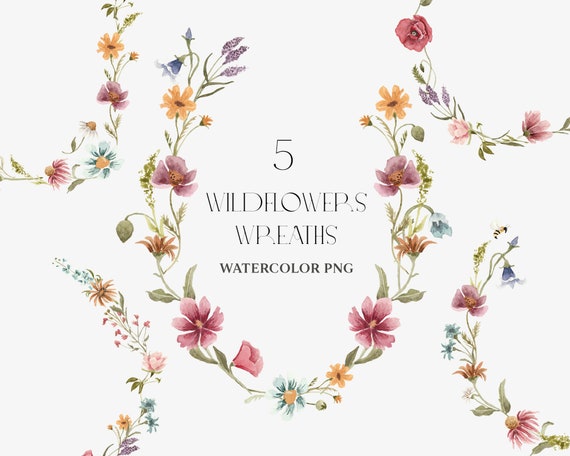 Floral frame clipart Spring flower frames Spring floral clipart Wedding ...