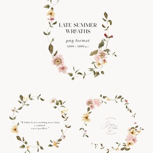 Autumn Watercolor Floral Clipart - Fall Clipart - Watercolor Fall ...
