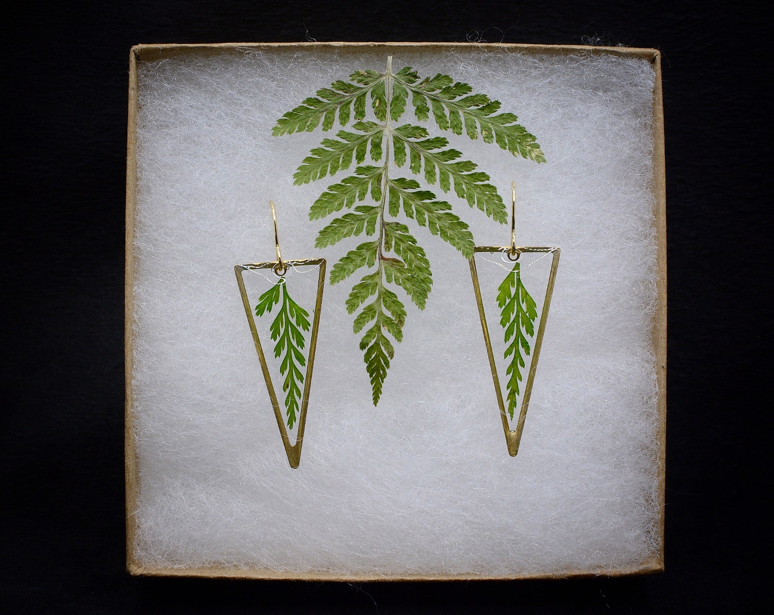 Forest Fern Earrings/fern Dangle Earrings /gift for Her/fern - Etsy