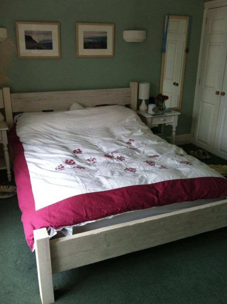 Handmade Chunky Rustic Bed Farmhouse Style High - Etsy UK