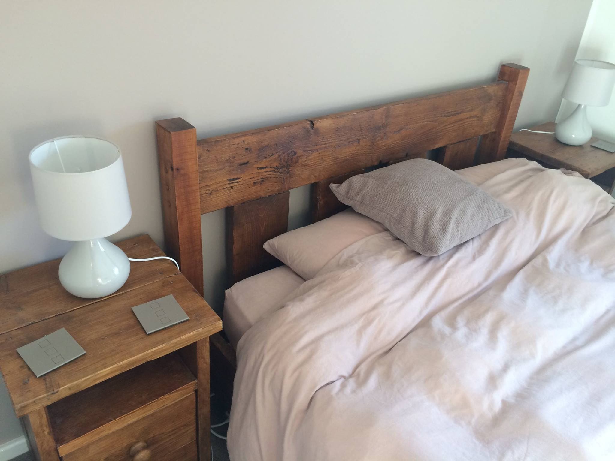 Handmade Chunky Rustic Bed Farmhouse Style High - Etsy UK