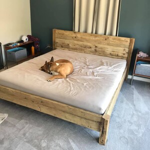 Handmade | Chunky | Rustic Bed | Full Panel Style - Low Footboard ...