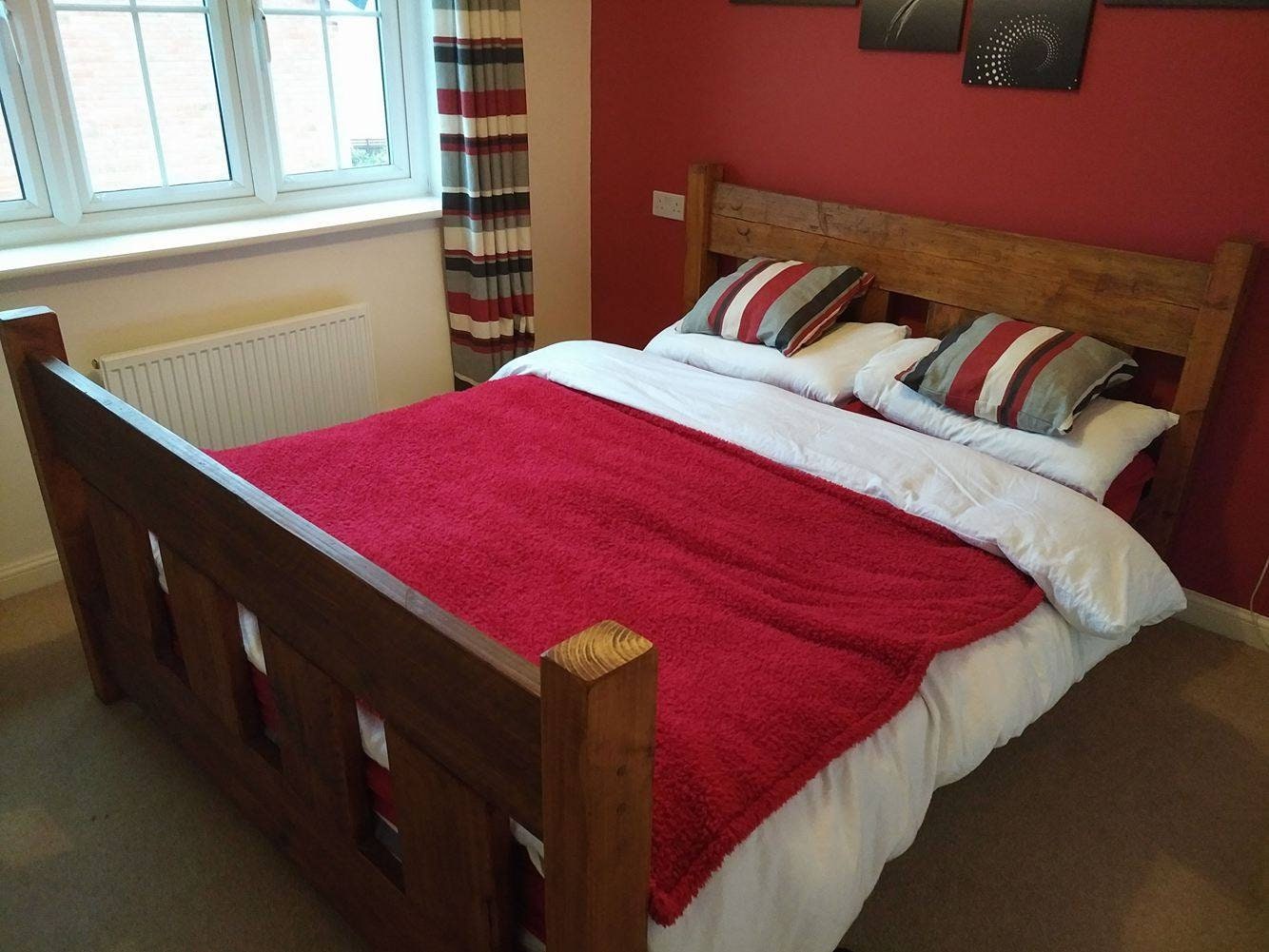 Handmade Chunky Rustic Bed Farmhouse Style High - Etsy UK