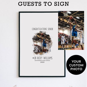 Basketball Senior Night Poster, Basketball Senior Night Gift Idea ...