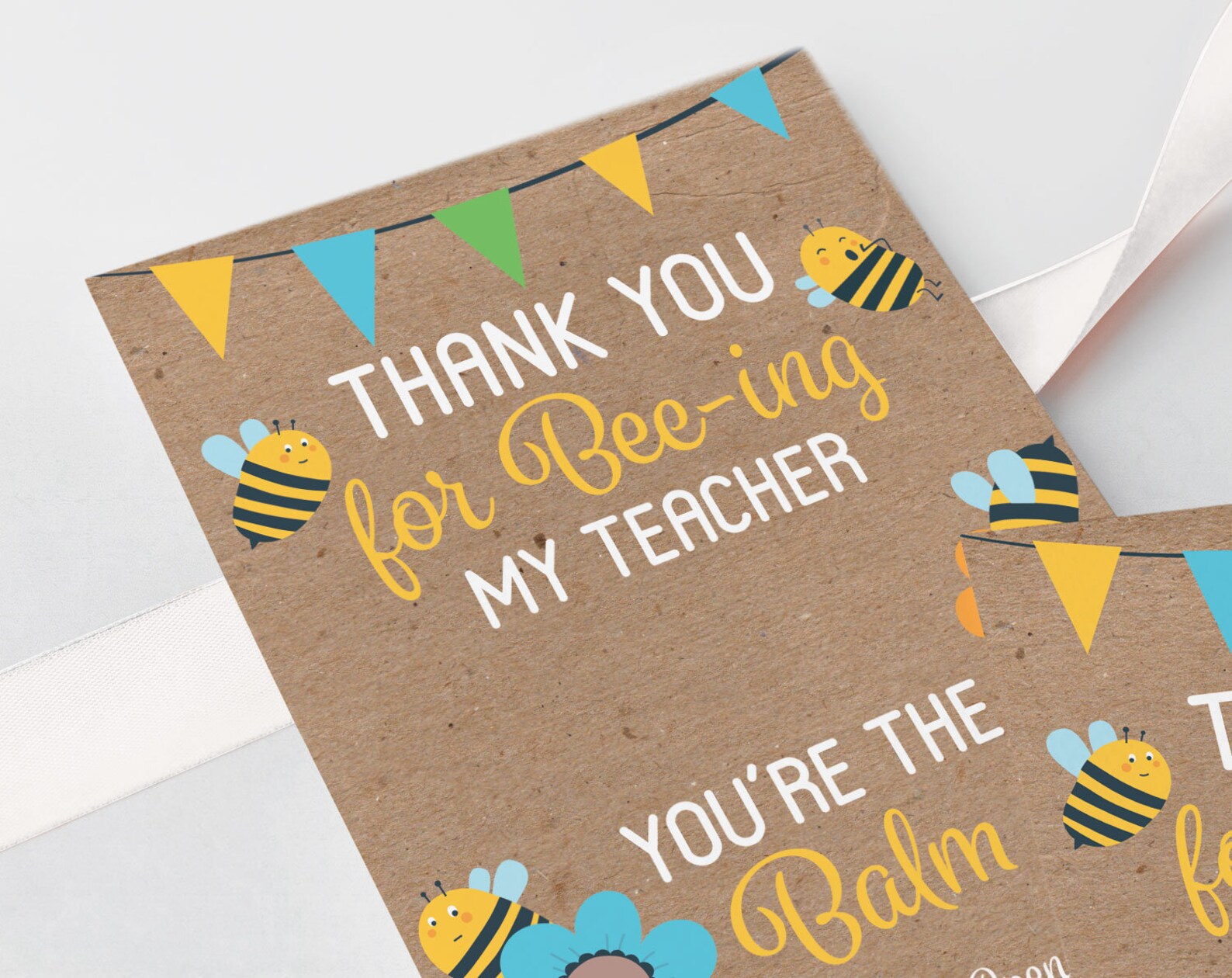 Burt Bee Teacher Thank You Gift Card Holder for End of School Year ...