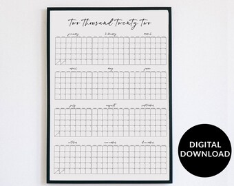 Giant Wall Calendar | Etsy
