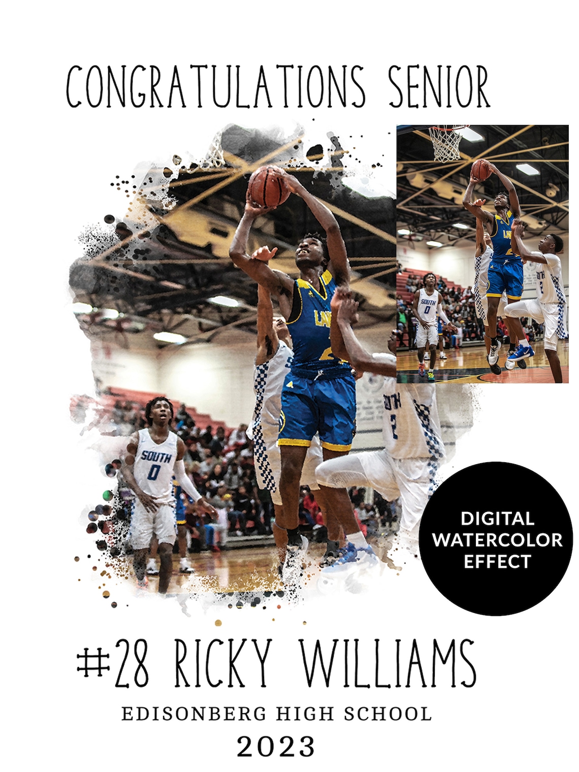 Basketball Senior Night Poster Basketball Senior Night Gift - Etsy