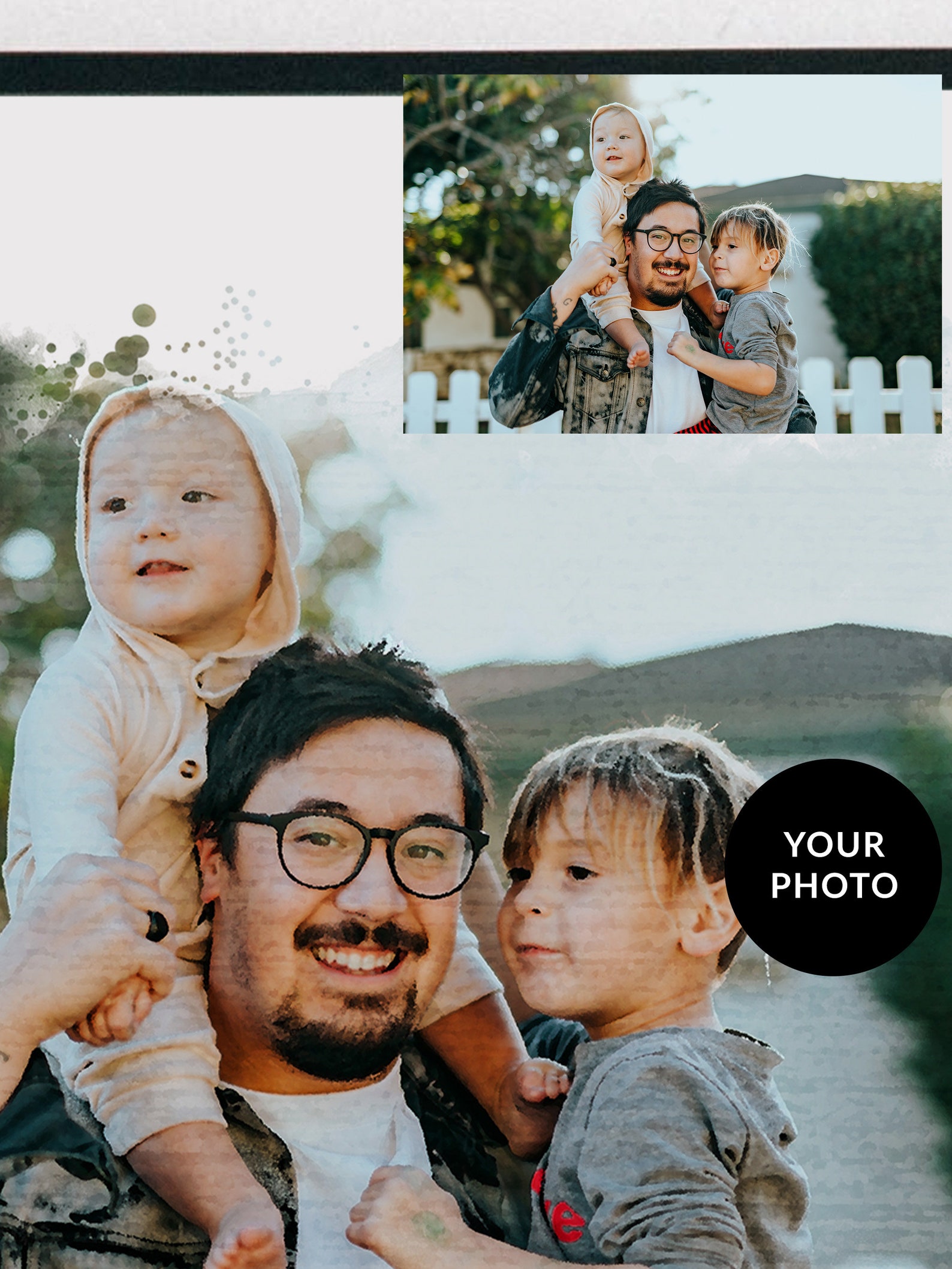 Custom Dad Portrait Father Quote Poster Fathers Day Gift - Etsy