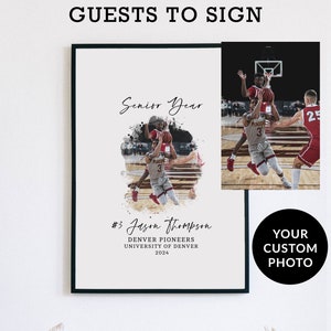 Basketball Senior Night Poster, Basketball Senior Night Gift Idea ...