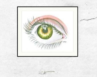 Eye Artwork Eye Art Print Eyes painting