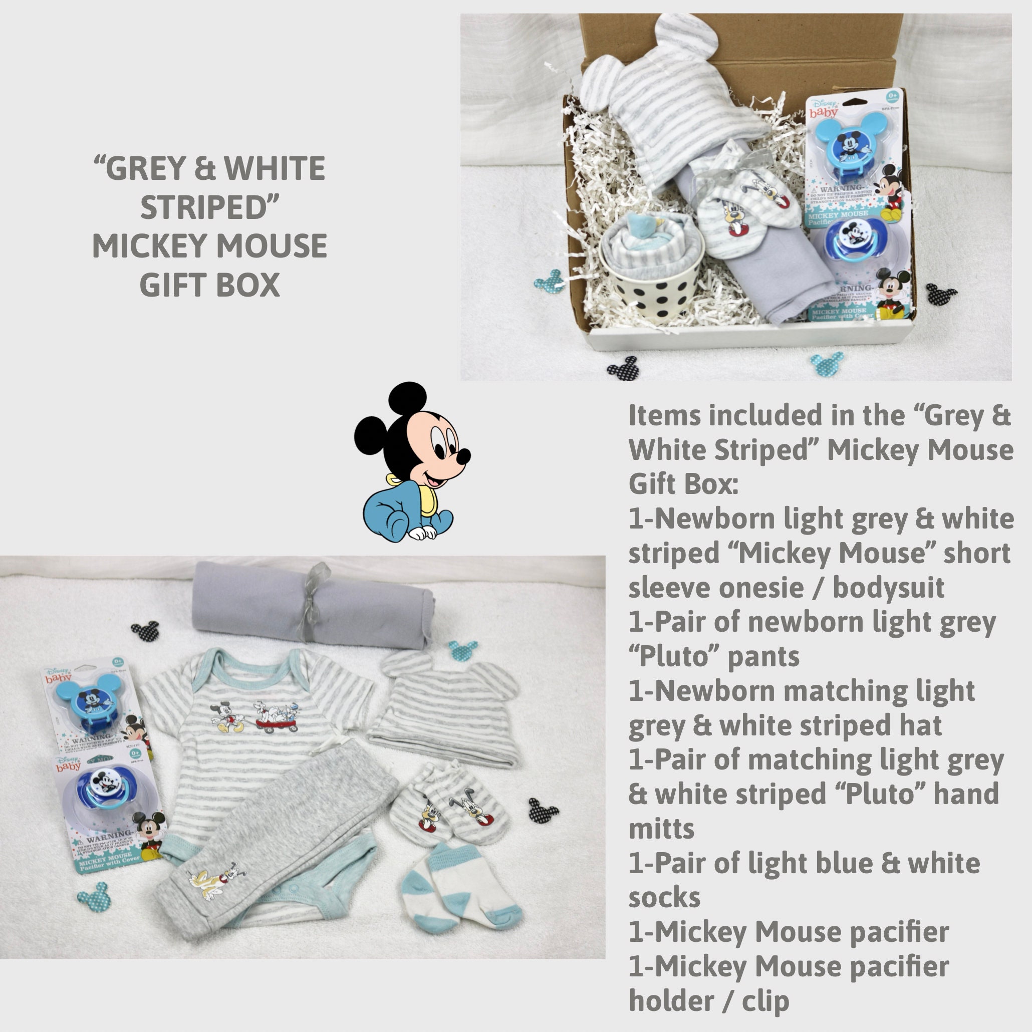 Disney Mickey Mouse Baby Gift Box, Disney Baby Clothes, Reborn Baby ...