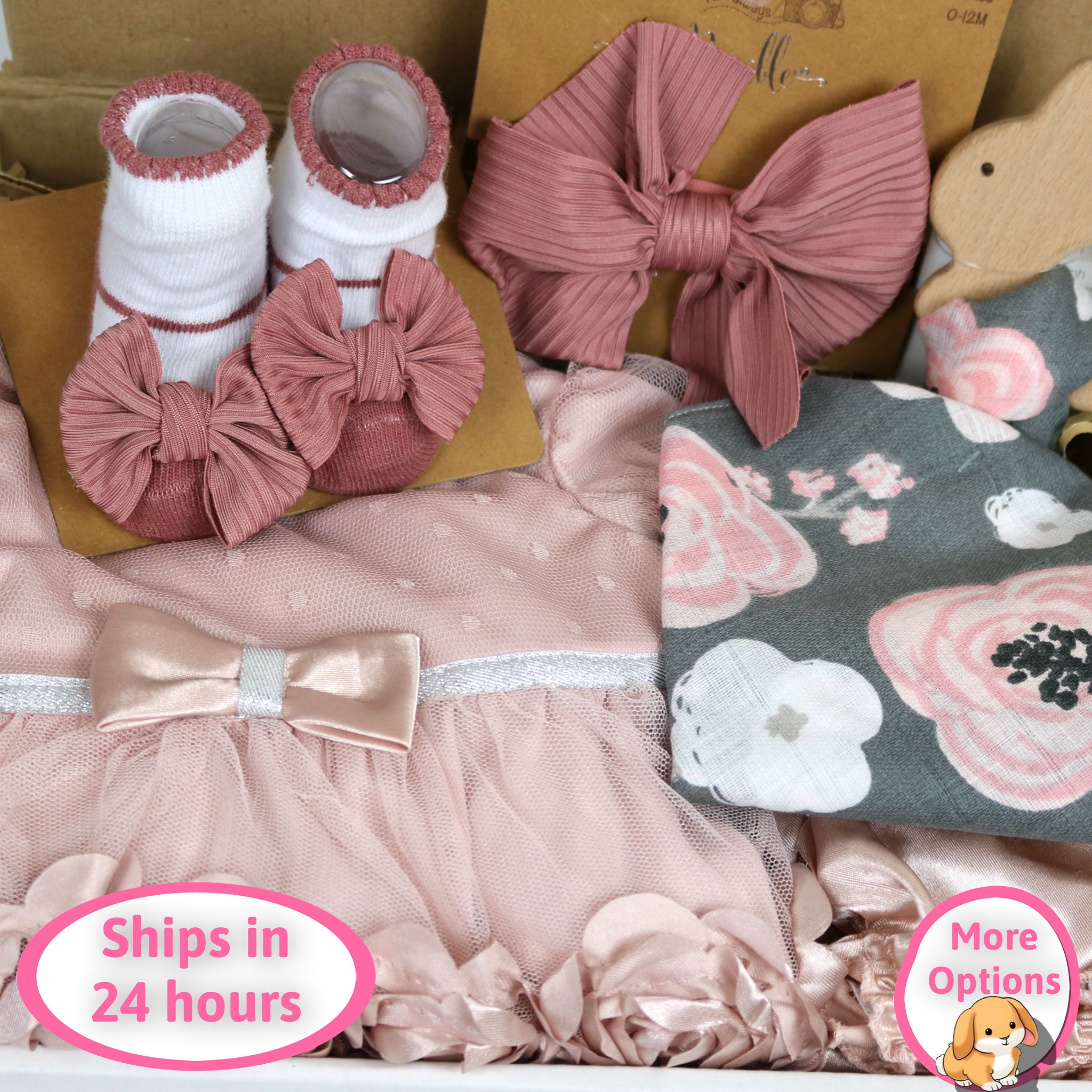 Baby Girl Gift Box Welcome Baby Gift Box Opening Baby Gift Set Baby ...