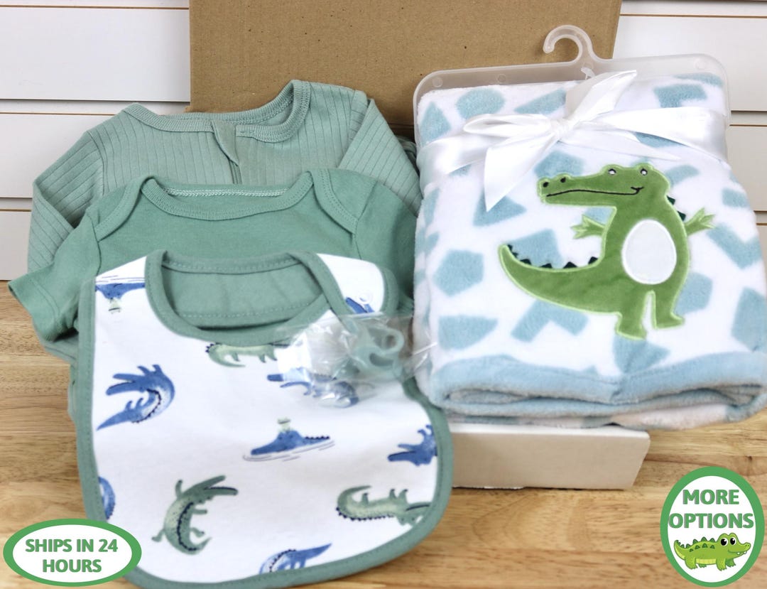 Alligator Baby Shower Gift Box Opening, Newborn Clothes Reborn and ...