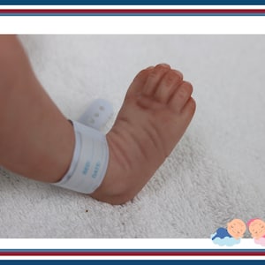 Baby Hospital ID Band Bracelet, Keepsake, Homebirth Gift Reborn and ...