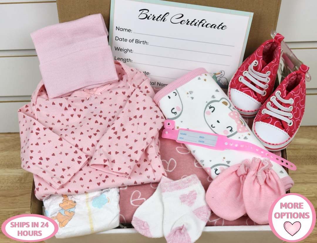 Baby Hospital Gift Set, Baby Gift Box, Baby Girl Clothes, Valentine’s ...