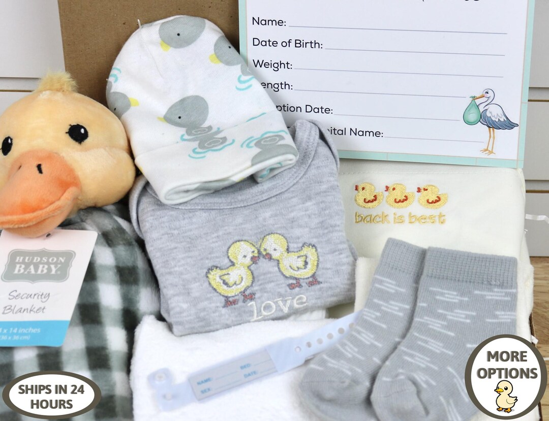 Reborn Baby Shower Gift Box Newborn Baby Duckie Theme Baby Clothes ...