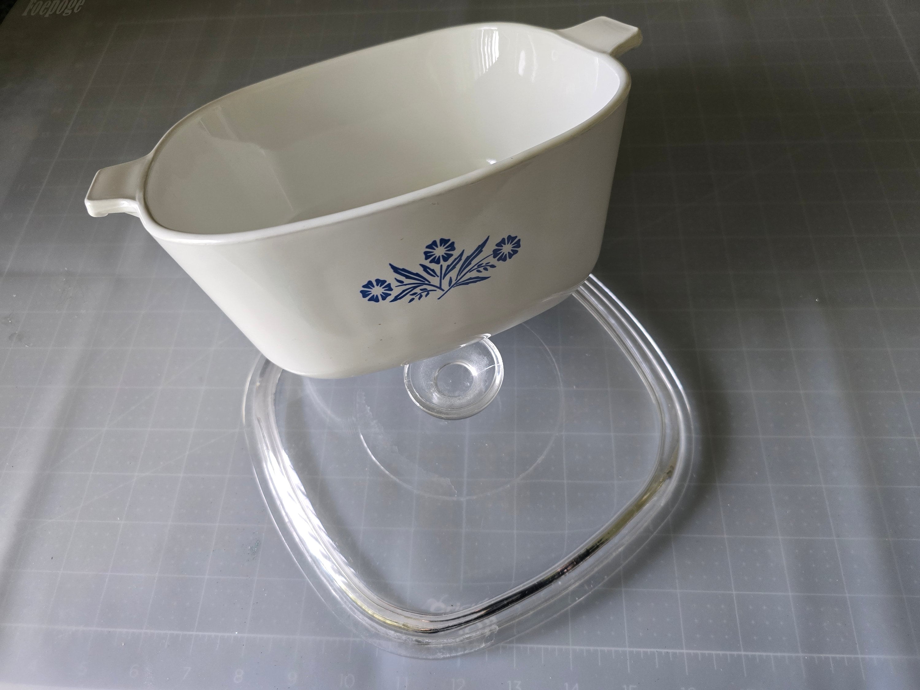 MADE in THE USA. Vintage Pyrex Cornflower Baking/casserole Dish With ...