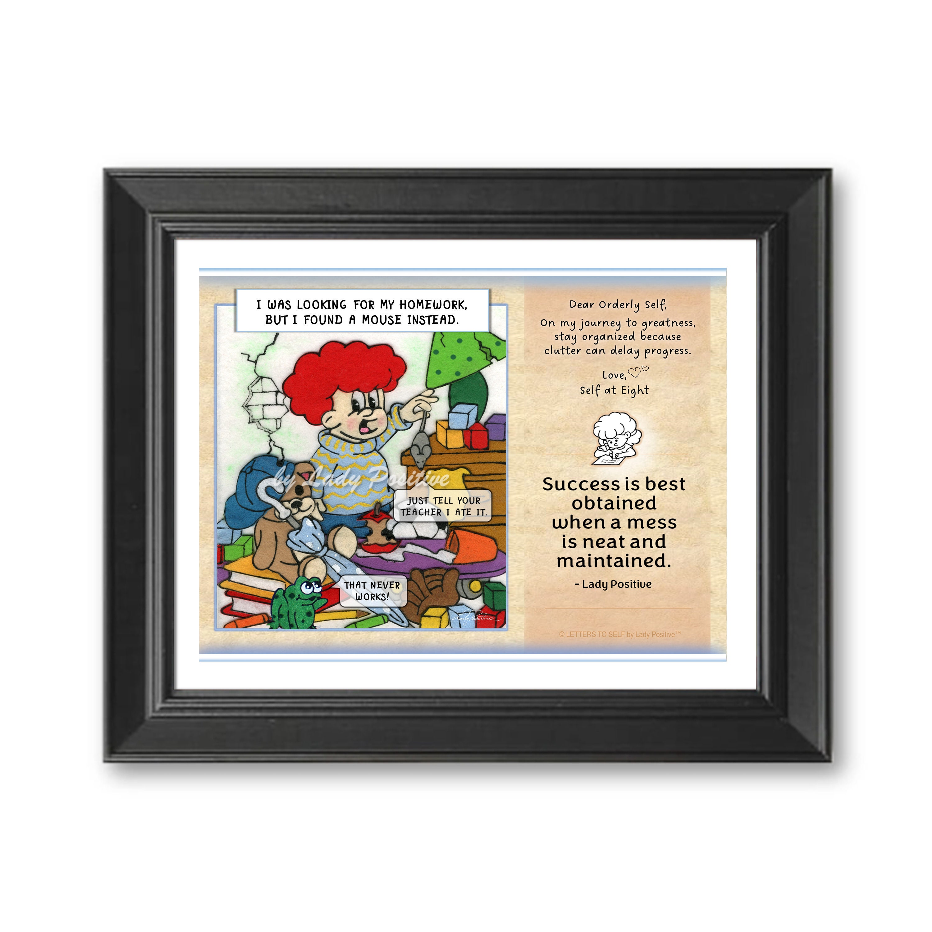 LETTER TO SELF Print Inspirational Art Print for Children - Etsy