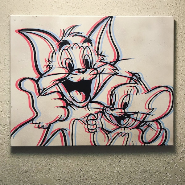 Tom Jerry Stencil - Etsy