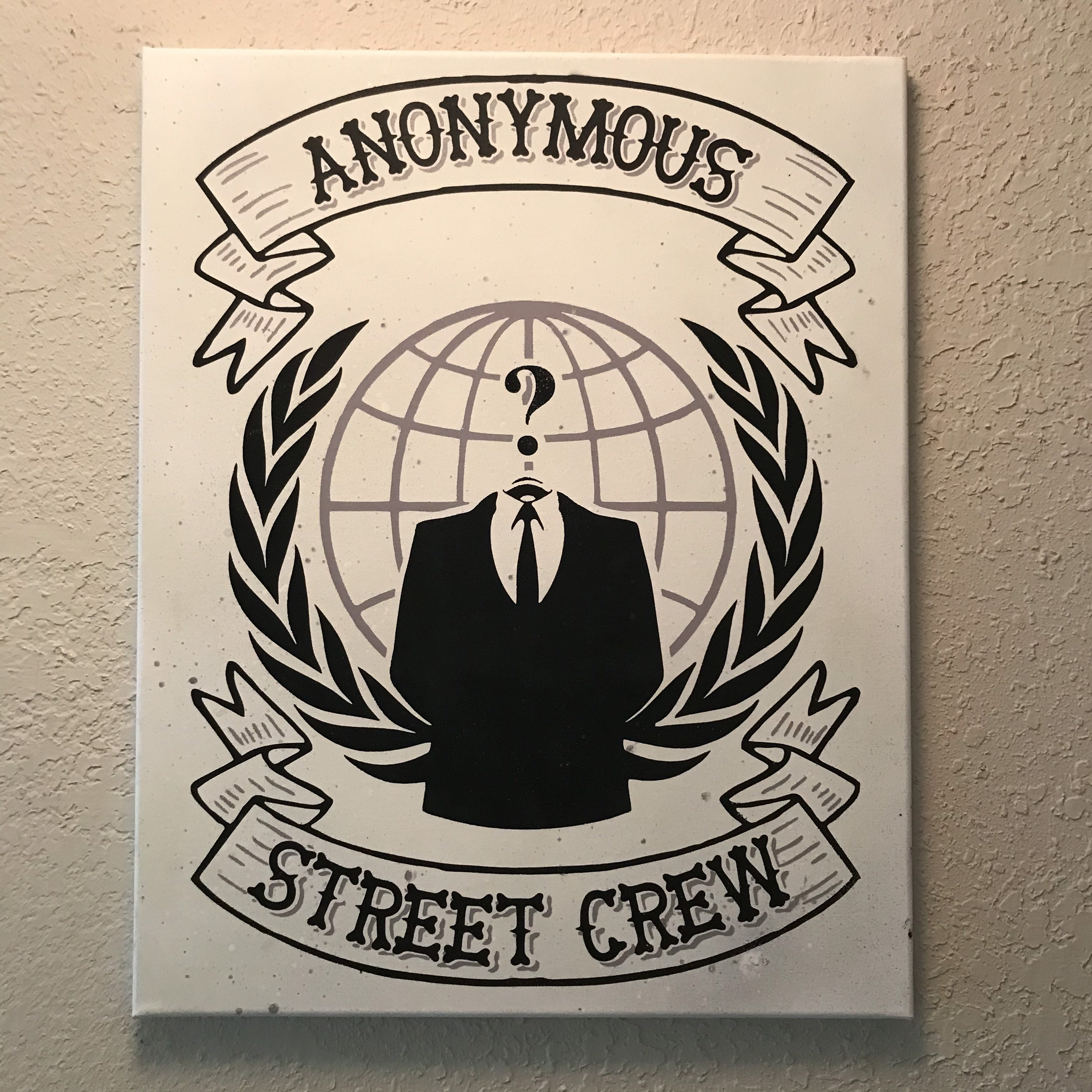 Anonymous Spray Paint Stencils