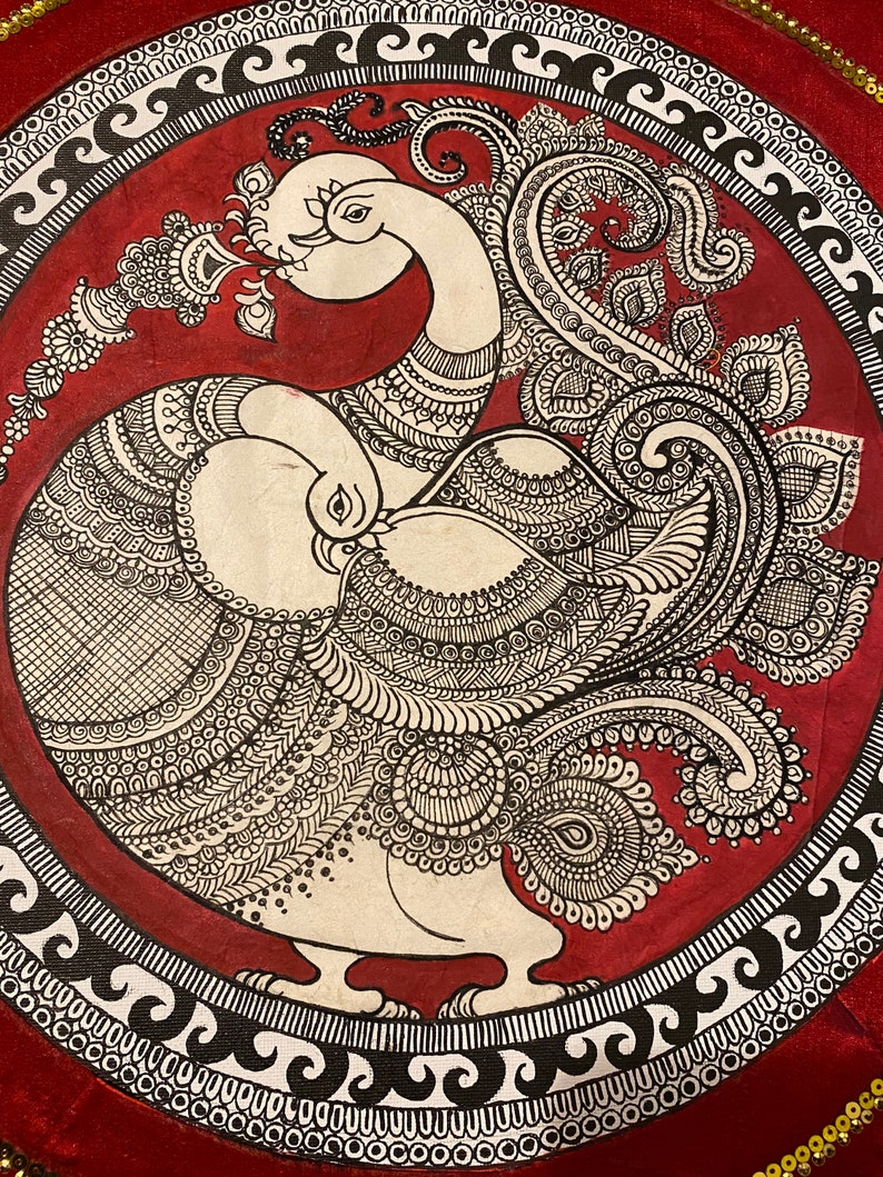 Kalamkari Art on Canvas - Etsy