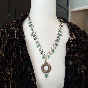 Boho Pendant Chain Necklace - Etsy