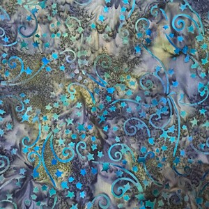 Batik, Batik Fabric, Batik by the Half Yard, Blue Batik, Batik Bundle ...