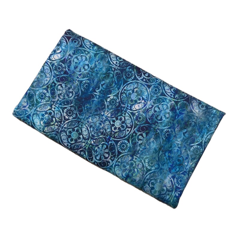 Batik Fabric, Batik Fabric by the Yard, Blue Batik Fabric, Pattern ...