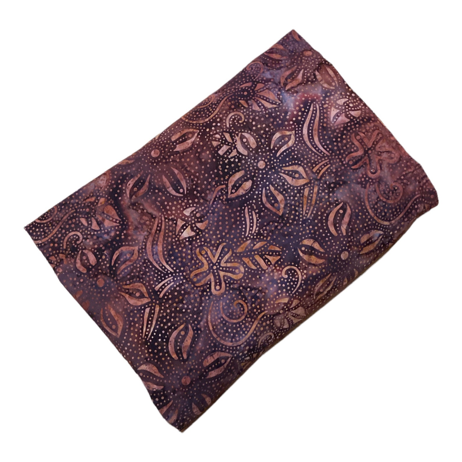 Batik Fabric, Batik by the Half Yard, Fabric by the Yard, Brown Batik ...
