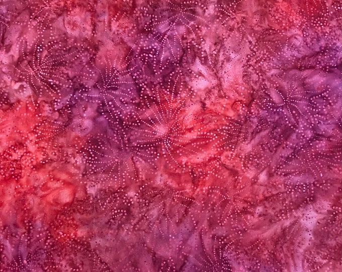 Batik Fabric, Pink Batik Fabric, Batik Fabric by the Half Yard - Etsy