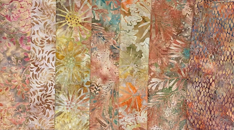 Batik, Batik Fabric, Batik Fabric Half Yard, Neutral Colors, Pattern Batik - Etsy