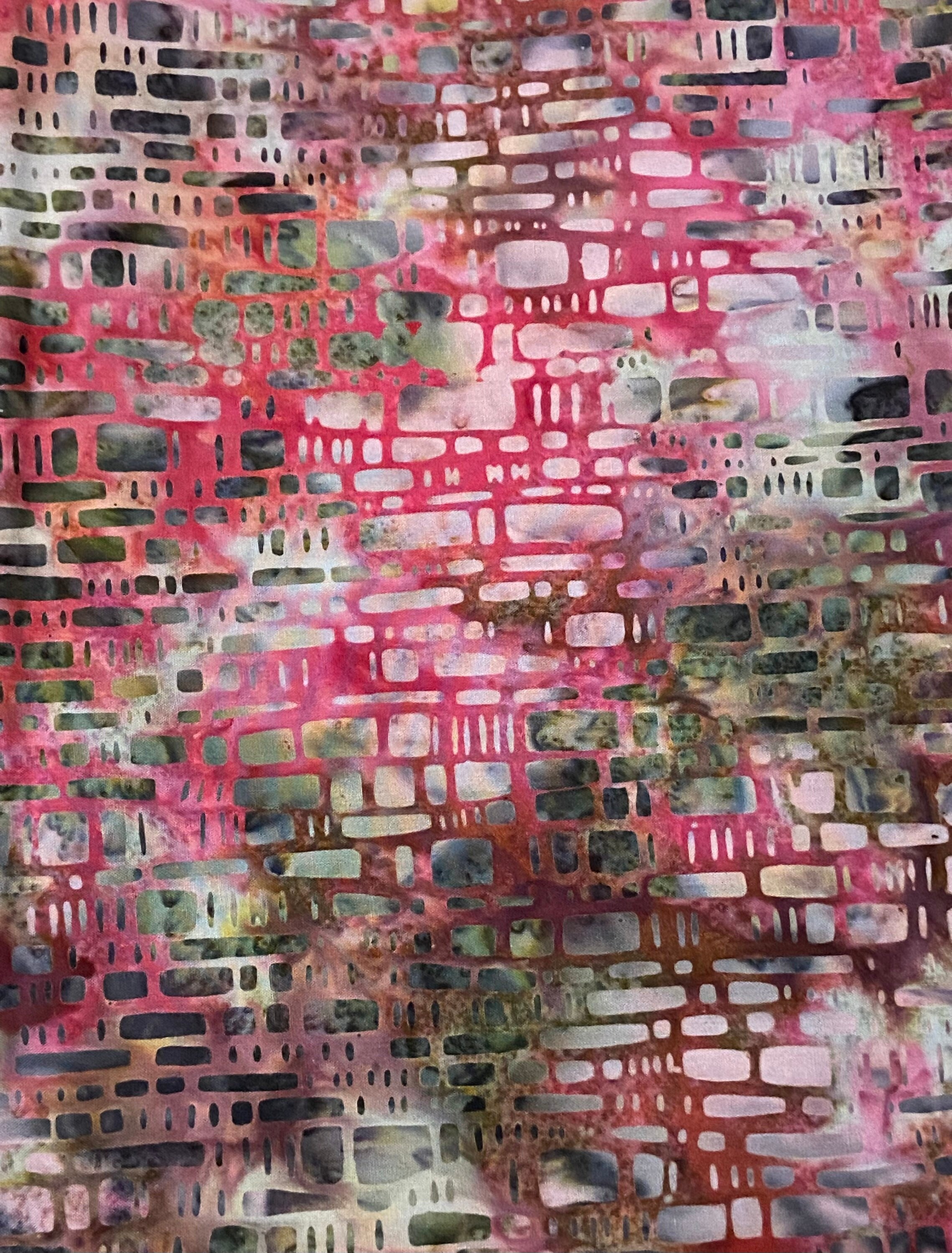 Batik Pink Batik Fabric Batik by the Half Yard Pink Fabric - Etsy