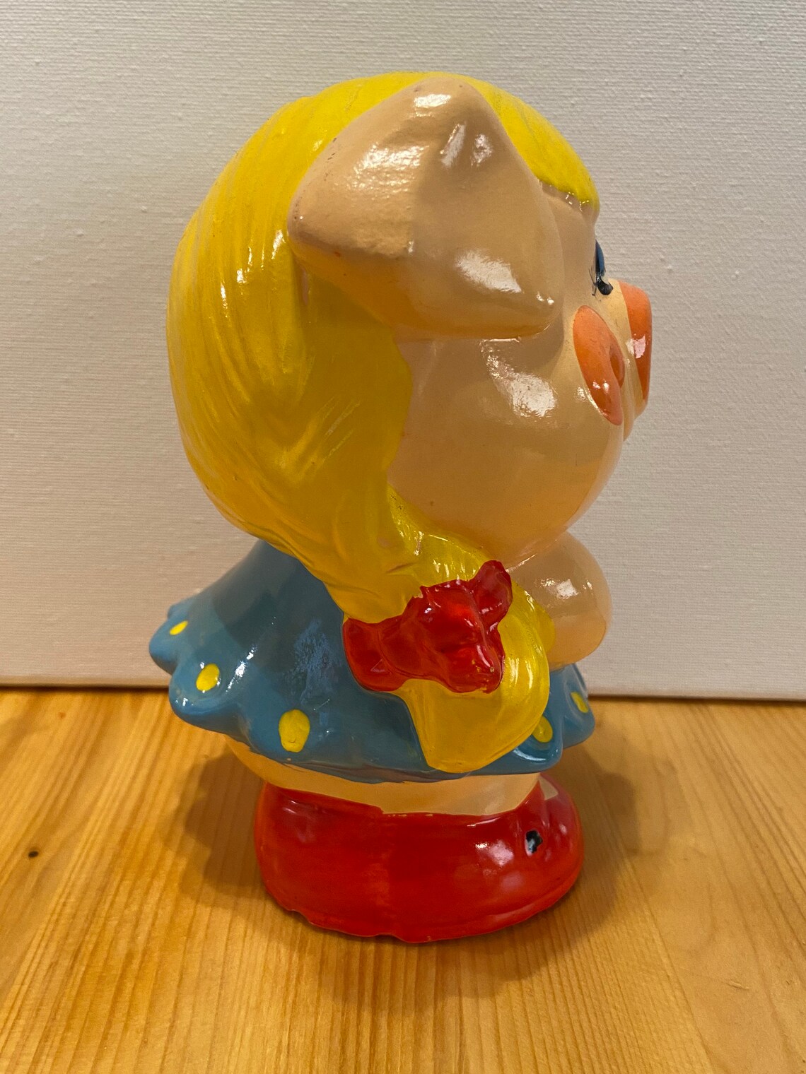 Vintage Enesco Flirty Girl Piggy Bank 1950s - Etsy