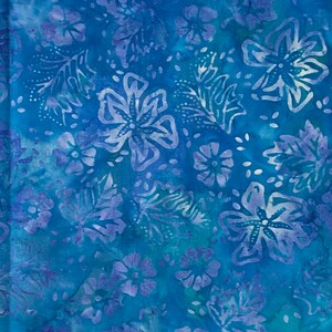 Batik, Batik Fabric, Batik by the Half Yard, Blue Batik, Batik Bundle ...