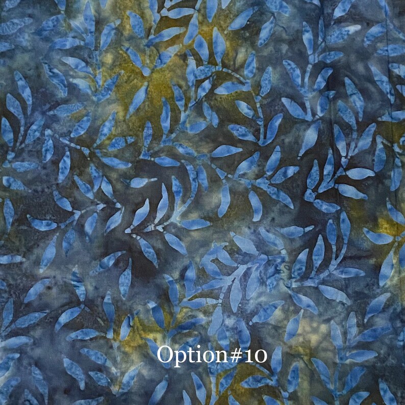 Batik Fabric, Blue Batik Fabric, Batik by the Half Yard, Blue Fabric ...