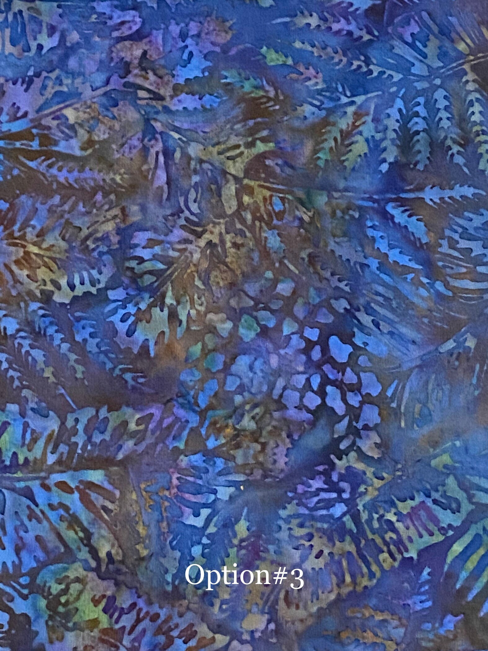 Batik Fabric, Blue Batik Fabric, Batik by the Half Yard, Blue Fabric ...