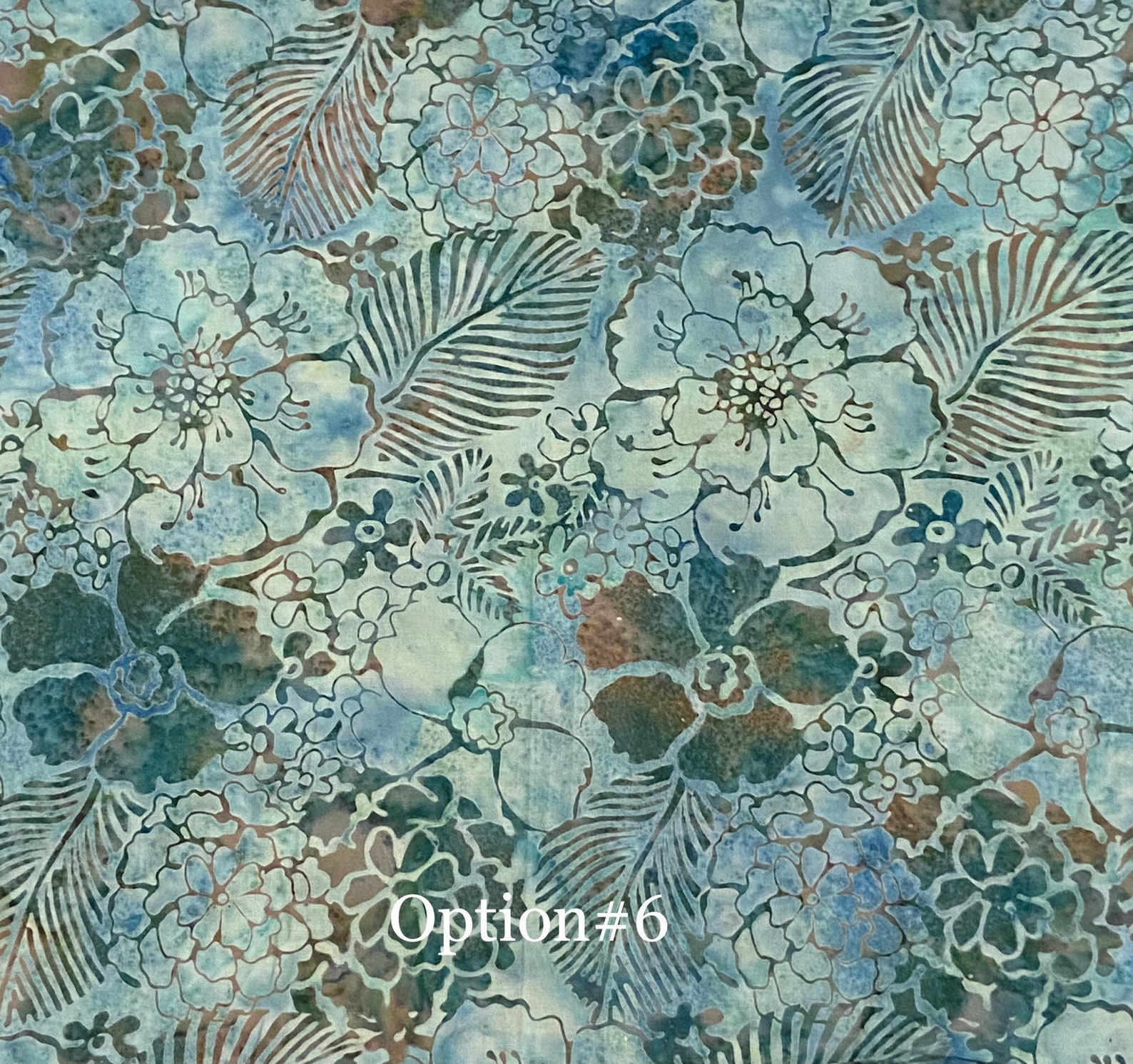 Batik Fabric, Blue Batik Fabric, Batik by the Half Yard, Blue Fabric ...