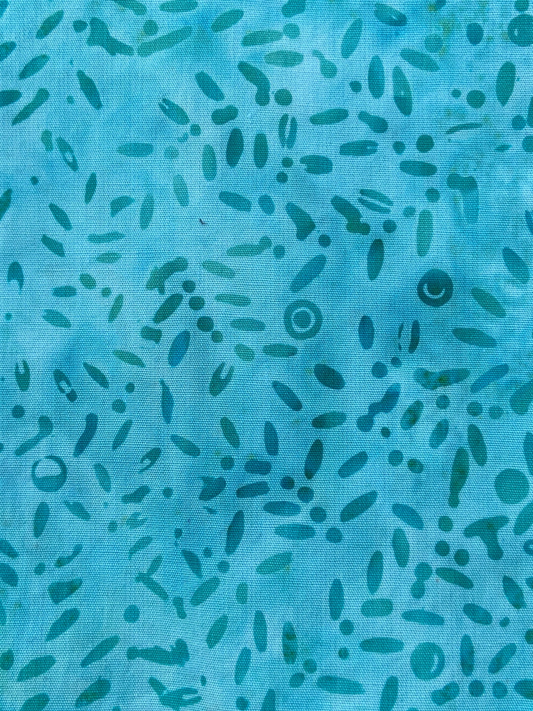 Batik, Teal Batik Fabric, Batik by the Half Yard, Teal Fabric - Etsy