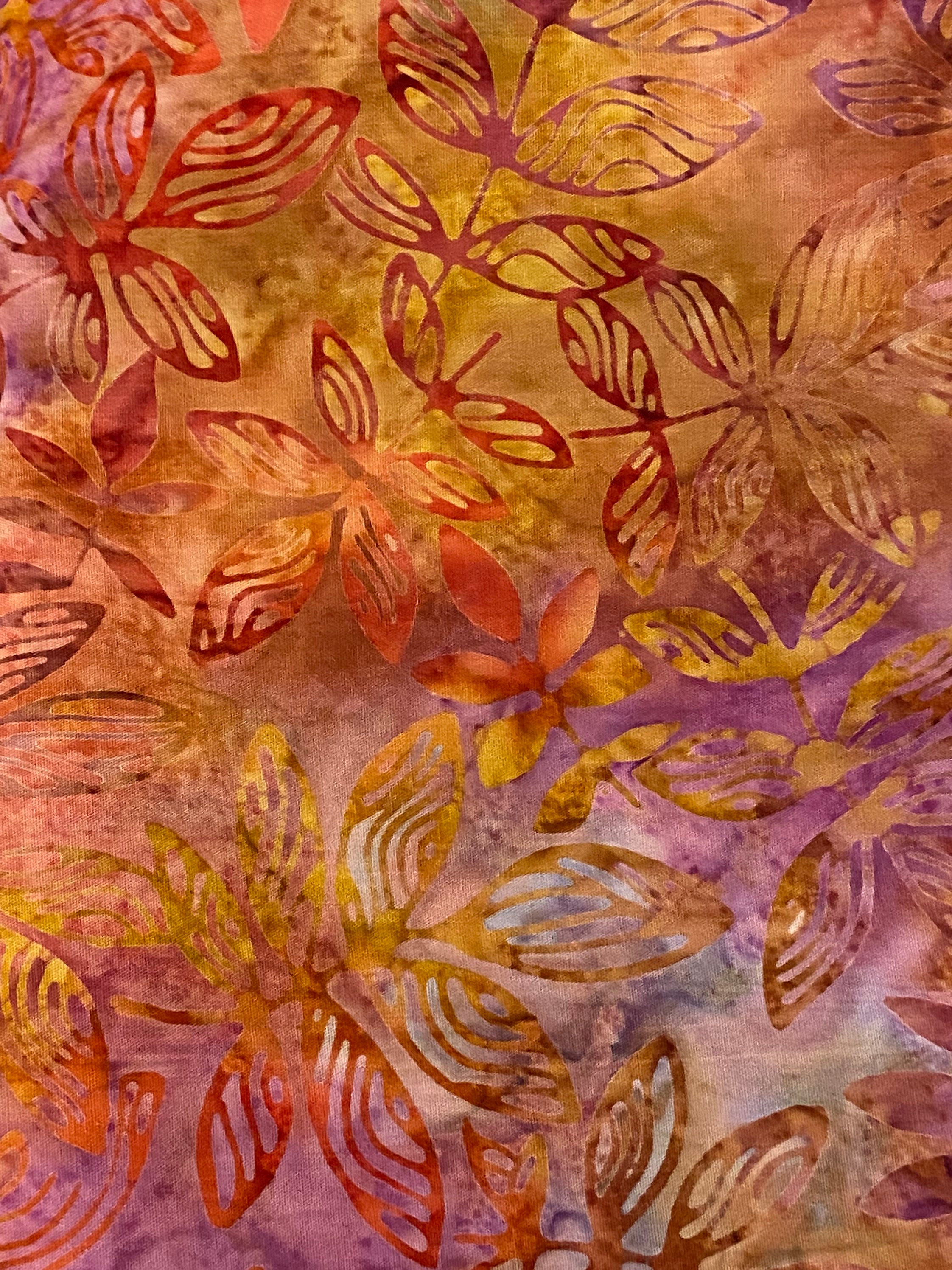 Batik, Yellow Batik Fabric, Batik by the Half Yard, Yellow Fabric ...