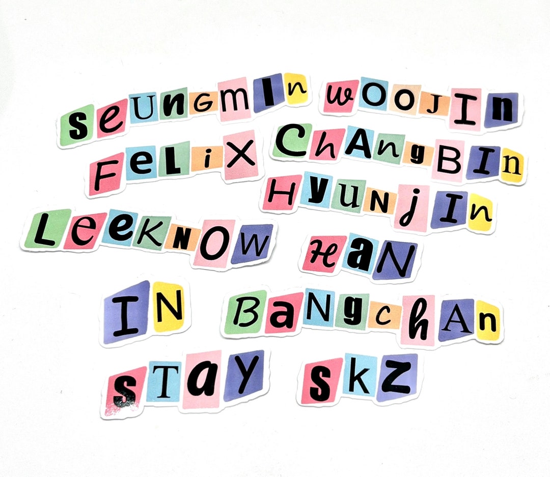 Kpop Y2K Magazine Cut Out Style Bias Stickers Journal, Stationary ...