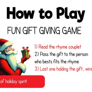 Pass the Gift Game, Pass the Present Game, Christmas Trivia, Gift Game ...